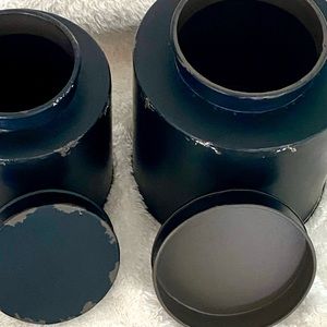 Hobby Lobby | Accents | Pair Of Steampunk Type Metal Containers | Poshmark